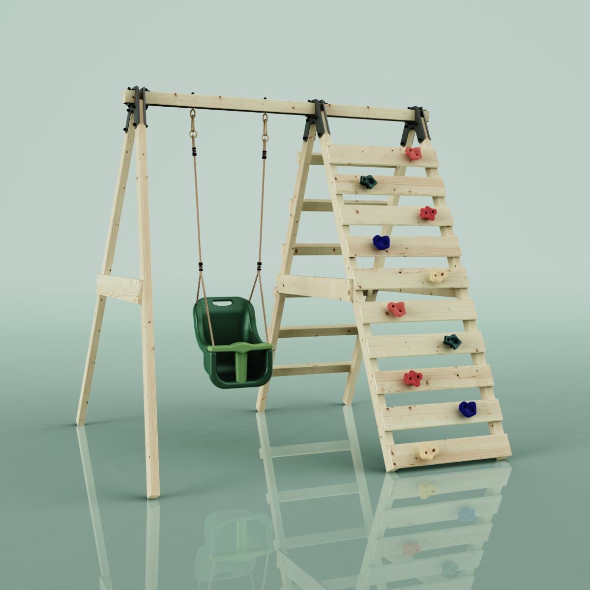 Portique á grimper REBO Violette | OutdoorToys